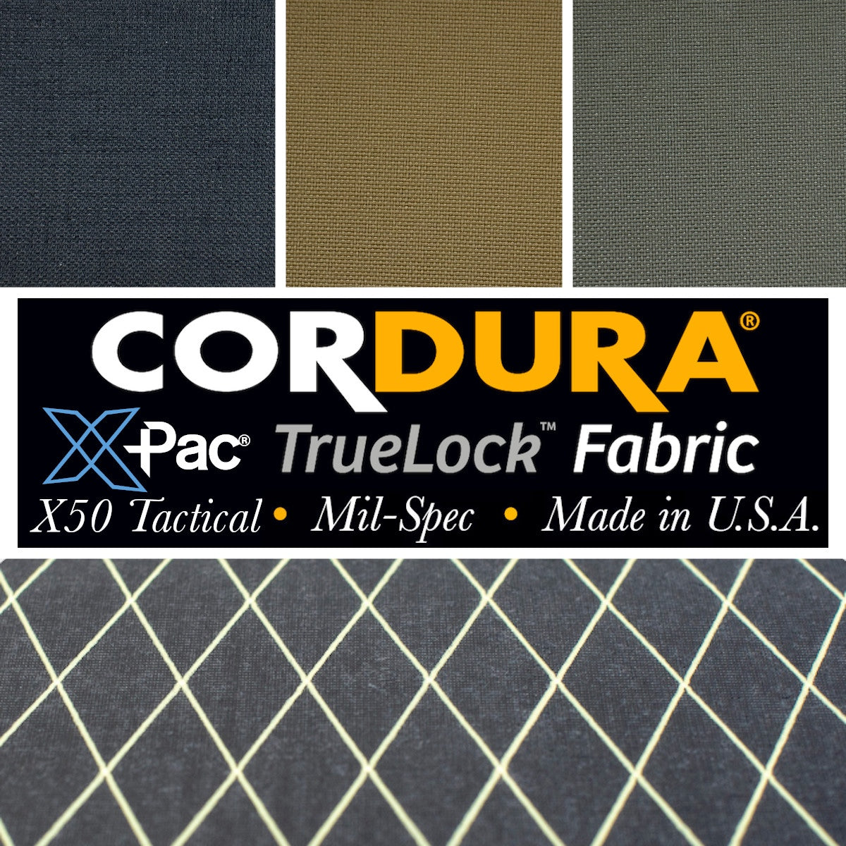 X50 Tactical X-Pac® CORDURA® TrueLock™ w/Aramid X-Ply® (Sold per Yard ...